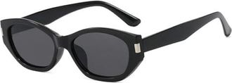 Generic Lunettes De Soleil Rétro À Petite Monture For Femmes, Lunettes De Soleil De Fête For Hommes, Conduite Et De Sport En Plein Air(Black)