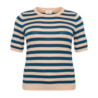 Kaffe Curve Maille &agrave; col rond - Femme - Pulls - Multicolore - Taille: 38 FR