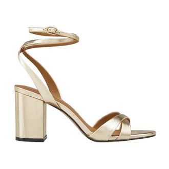 Cosmoparis Femme, Chaussures, Jaune, Taille: 40 EU Sandale &agrave; Talon Flora M&eacute;tallique