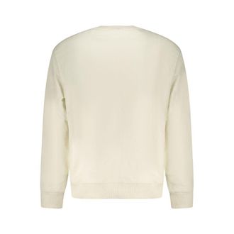 Calvin Klein Logo-Embroidered Cotton Sweatshirt - White