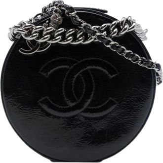 Chanel Sac bandouli&egrave;re en cuir verni doccasion - Femme - Pre-owned - Noir - Taille: ONE Size