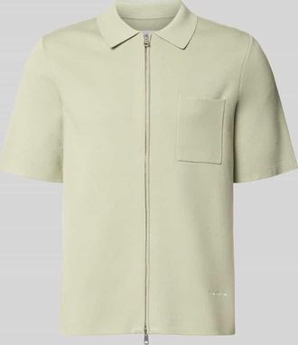 Sams&oslash;e & Sams&oslash;e Slim Fit Poloshirt mit Zweiwege-Rei&szlig;verschluss Modell RICO