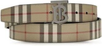 Burberry Homme, Accessoires, Beige, Taille: ONE Size Monogram Motif Leather Belt