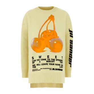 Jil Sander Stilvolle Strickware - - Knitwear - Damen - Gelb - S