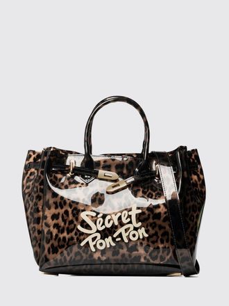 Secret Pon Pon Handtasche Damen Farbe Braun