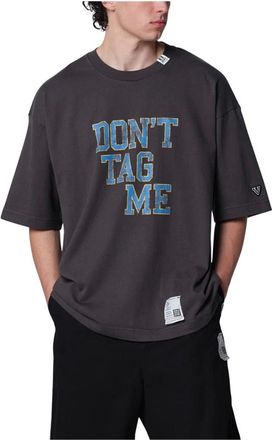 Miharayasuhiro Mihara Yasuhiro, Homme, Tops, Gris, Taille: M T-shirt imprim&eacute; Dont Tag Me