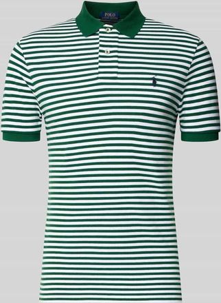 Polo Ralph Lauren Slim Fit Poloshirt aus reiner Baumwolle Modell YD MESH STRIPE POLO