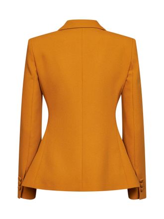 Blanca Vita Womens Cr&ecirc;pe Jacket Gregis Ochre Yellow Polyester