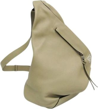 Loewe unisex, Pre-owned, Gris, Taille: ONE Size Sac bandouli&egrave;re en cuir Pre-owned