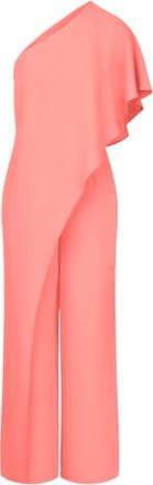 Apart Fashion Damen One-Shoulder-Jumpsuit, asymmetrischer Overall mit weitem Bein, &auml;rmelloses Abendoutfit, flie&szlig;ender formeller Strampler, stilvolle Partykleidung