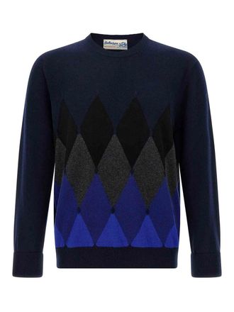 Ballantyne Pull Col Rond - Bleu