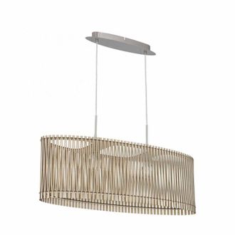 Eglo Lampe &agrave; suspension bois Sendero &eacute;rable 2X40W L: 77,5 H: 110cm