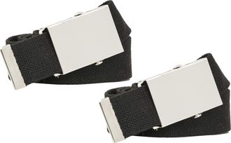 shenky Doppelpack Schwarzer schmaler Stoffg&uuml;rtel 3cm breit 110cm lang