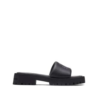 Marc Jacobs Schwarze Slip-On Debossed Logo Schuhe - - Shoes - Damen - Schwarzk - 36 EU