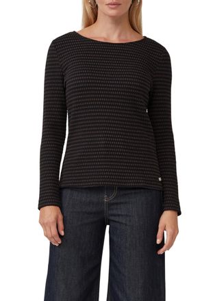 s.Oliver Bicolor-Shirt mit Strukturmuster