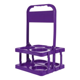 PartyKindom Uonlytech Tragbarer Faltbarer Bierflaschentr&auml;ger aus Robustem Kunststoff mit Ergonomischem Griff Wiederverwendbarer Getr&auml;nkekorb f&uuml;r Flaschen Stabiler