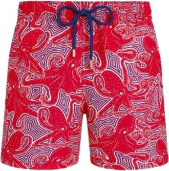 Vilebrequin Short de bain Moorea Hypnoctopus - Homme - Maillots de bain - Rouge - Taille: L