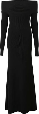 A.W.A.K.E. robe longue à épaules dénudées - Noir