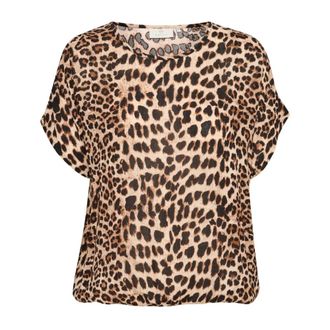 Kaffe KAamber SL Printed Top - - Blouses & Shirts - Damen - Mehrfarbig - XS