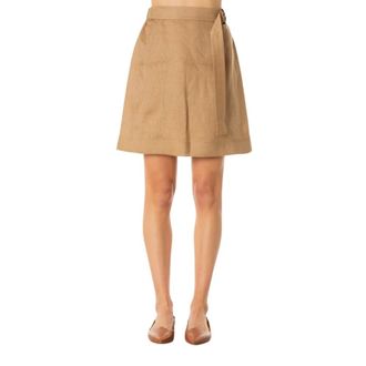 Maison Margiela Femme, Jupes, Brun, Taille: 40 FR Jupe en Lin - Couleur Camel