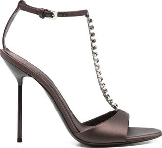 PARIS TEXAS Sandalen mit Kettenriemen 105mm - Braun