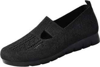Generic Chaussures &agrave; enfiler pour femme en maille respirante, couleur unie, respirantes, l&eacute;g&egrave;res, confortables, classiques, d&eacute;contract&eacute;es, pour la course &agrave; pi