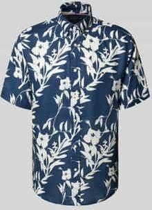 Tommy Hilfiger Regular Fit Leinenhemd mit kurzem Arm