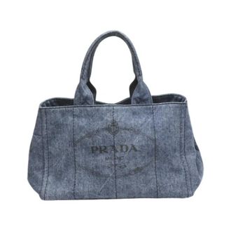 Prada Pre-owned Denim prada-taschen - - Pre-owned - Damen - Blau - ONE SIZE