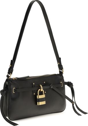 Chlo&eacute; Paddington Sling Mini Leather Shoulder Bag - Black