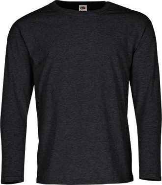 Fruit Of The Loom T-shirt &agrave; manches longues pour enfant, graphite, 3XL
