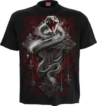 Spiral Gothique Serpent - T-Shirt Noir, noir, XX-Large