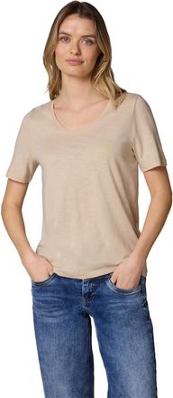 Street One Basic T-Shirt Cotton beige 46