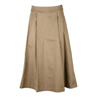 Liu Jo Femme, Jupes, Vert, Taille: 38 FR Jupe Midi Pliss&eacute;e