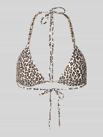 Michael Kors Bikini-Oberteil mit Allover-Animal-Print