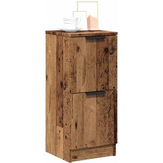vidaXL Buffets 2 pcs vieux bois 30x30x70 cm bois ding&eacute;nierie - Vidaxl