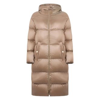 Herno Femme, Vestes, Beige, Taille: 34 FR Doudoune &agrave; capuche