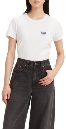 Levi's Damen The Perfect Tee T-Shirt,Mini Batwing Bright White,XXS