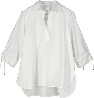 Max Mara Damen Hemdbluse aus Baumwolle