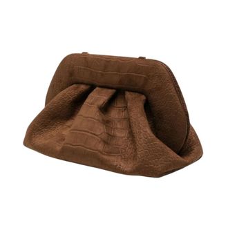 Themoir&egrave; Bios Wildleder-Clutch - - Bags - Damen - Braun - ONE SIZE