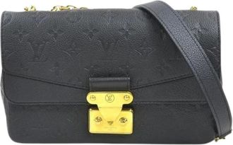 Louis Vuitton Sac bandouli&egrave;re Pre-owned Monogram Empreinte - Femme - Pre-owned - Noir - Taille: ONE Size