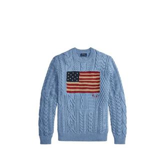 Polo Ralph Lauren Pull maille drapeau USA en coton