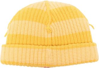 Charles Jeffrey Loverboy 062130108 Ribbed Wool-Blend Beanie - Yellow