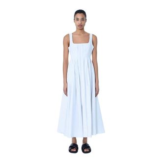 Sportmax &Auml;rmelloses Kleid mit eckigem Ausschnitt - - Dresses - Damen - Wei&szlig; - M