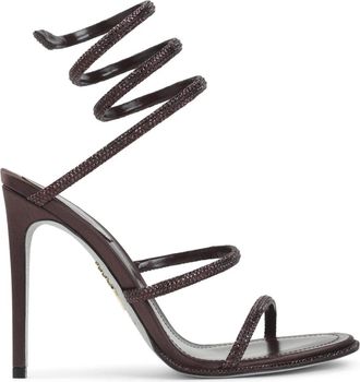 Rene Caovilla Femme, Chaussures, Brun, Taille: 39 1/2 EU Sandale &agrave; talon haut