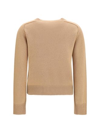 Burberry Womens Wool And Cashmere Sweater Camel