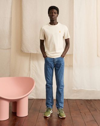 Faguo Jean slim denim clair coton recycl&eacute;