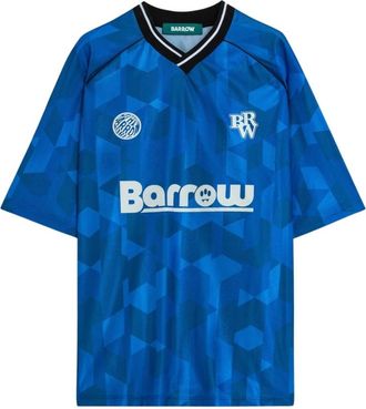 Barrow Barrow, Homme, Tops, Bleu, Taille: M Triacetate T-Shirt