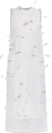 Jil Sander silk dress - Blanc