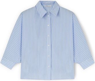 Motivi Femme, Blouses et Chemises, Bleu, Taille: 36 FR Chemise Ray&eacute;e Oversize