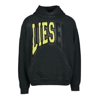 Diesel Baumwoll-Sweatshirt - - Sweatshirts & Hoodies - Herren - Schwarzk - XL